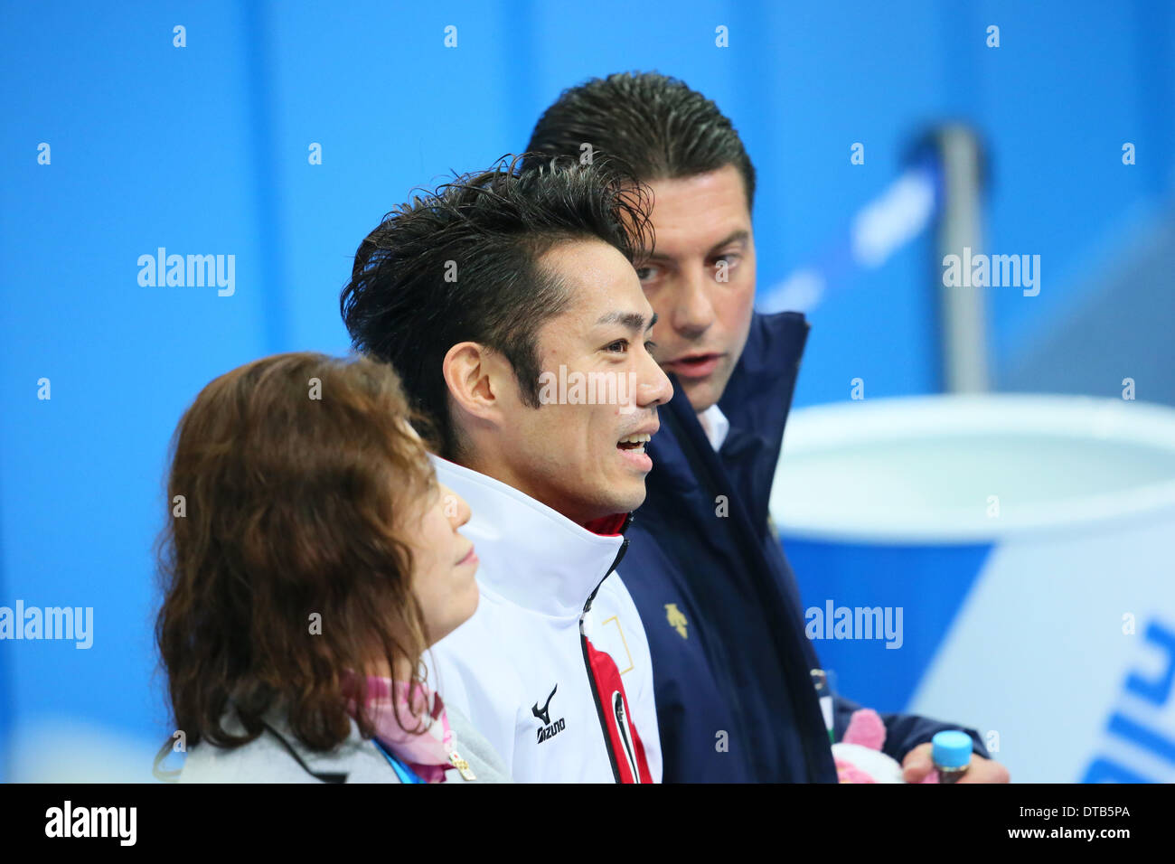 Sochi, Russia. 13th Feb, 2014. (L-R) Machiko Yamada, Daisuke Takahashi ...