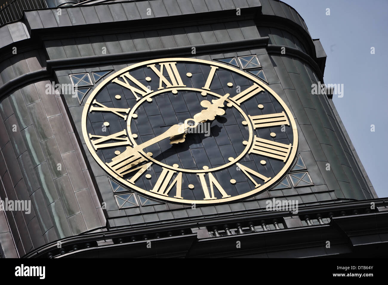 Hamburg, Germany, Clock Tower of the Hamburg Michel Stock Photo - Alamy