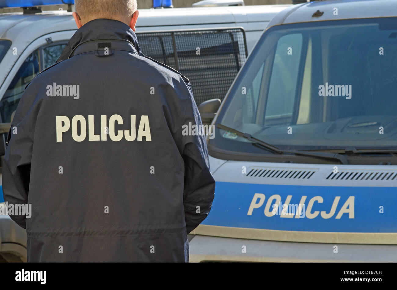 Photo of polish police sign Stock Photo - Alamy