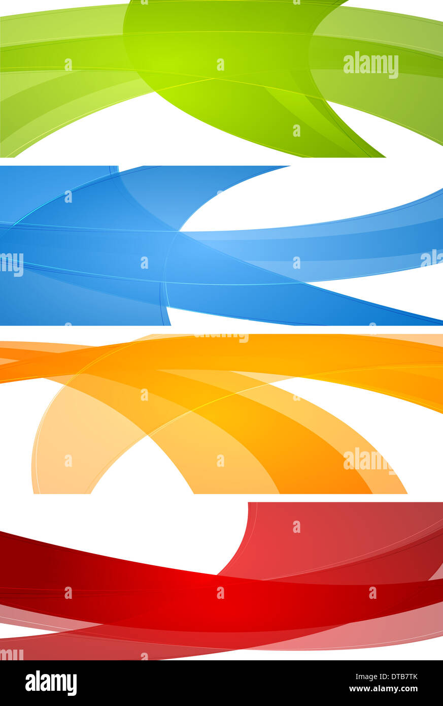 Abstract wavy vector banners Stock Photo - Alamy