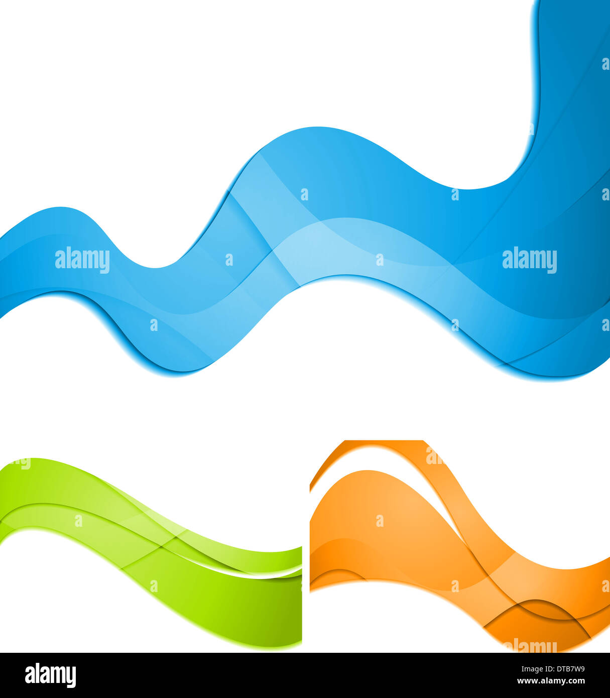 Bright waves vector abstract background Stock Photo - Alamy