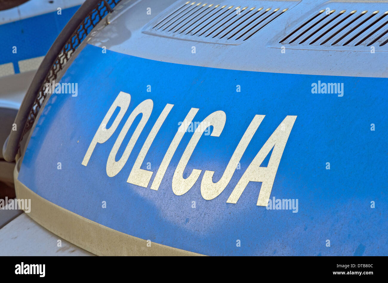 Photo of polish police sign Stock Photo - Alamy