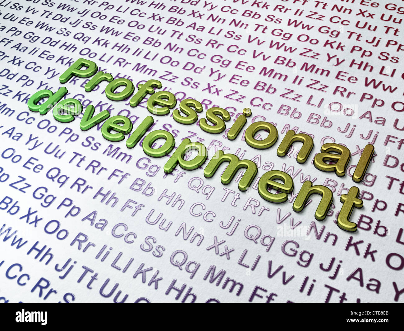 Education concept: Professional Development on Alphabet background ...