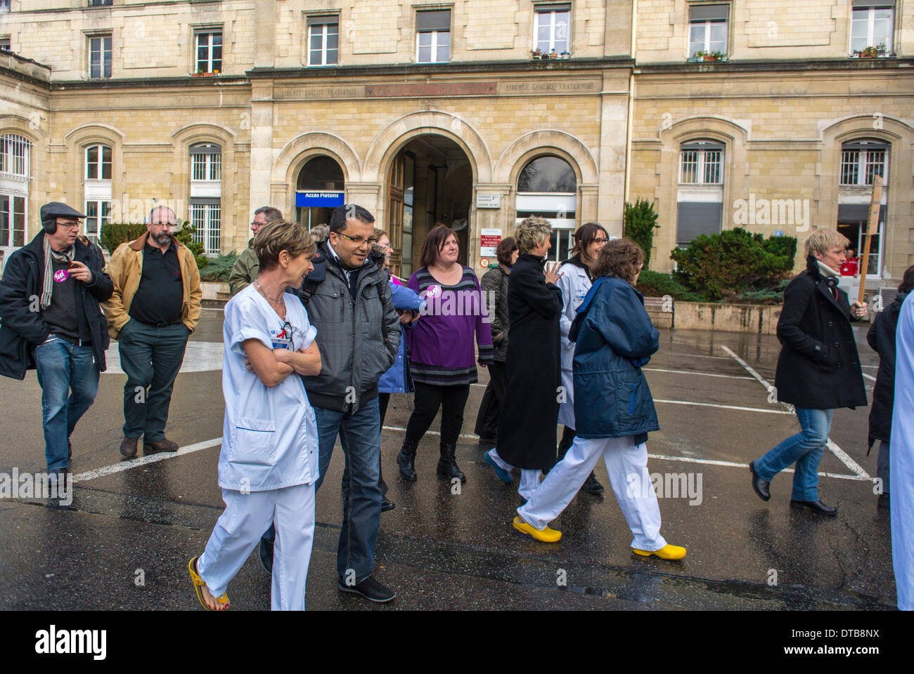 Paris, France. Public Demonstration, French Hospital Workers, Women ...
