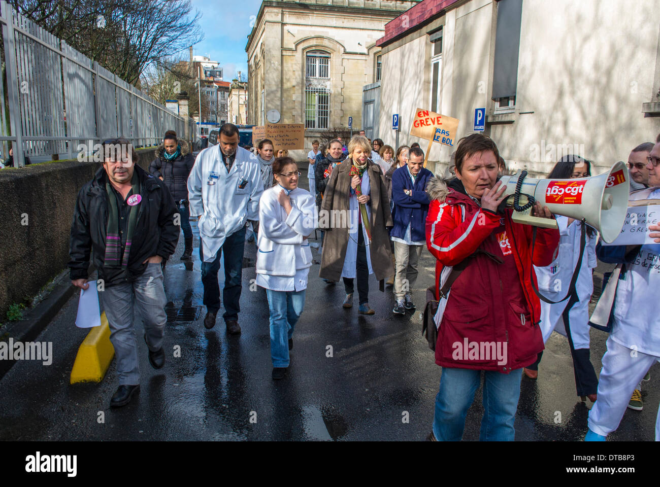 Paris, France. Public Demonstration, French Hospital Workers, Nurses ...