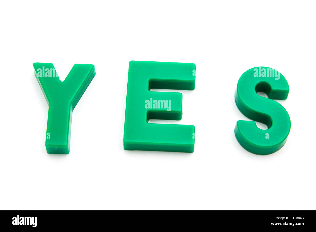 Yes alphabet hi-res stock photography and images - Alamy
