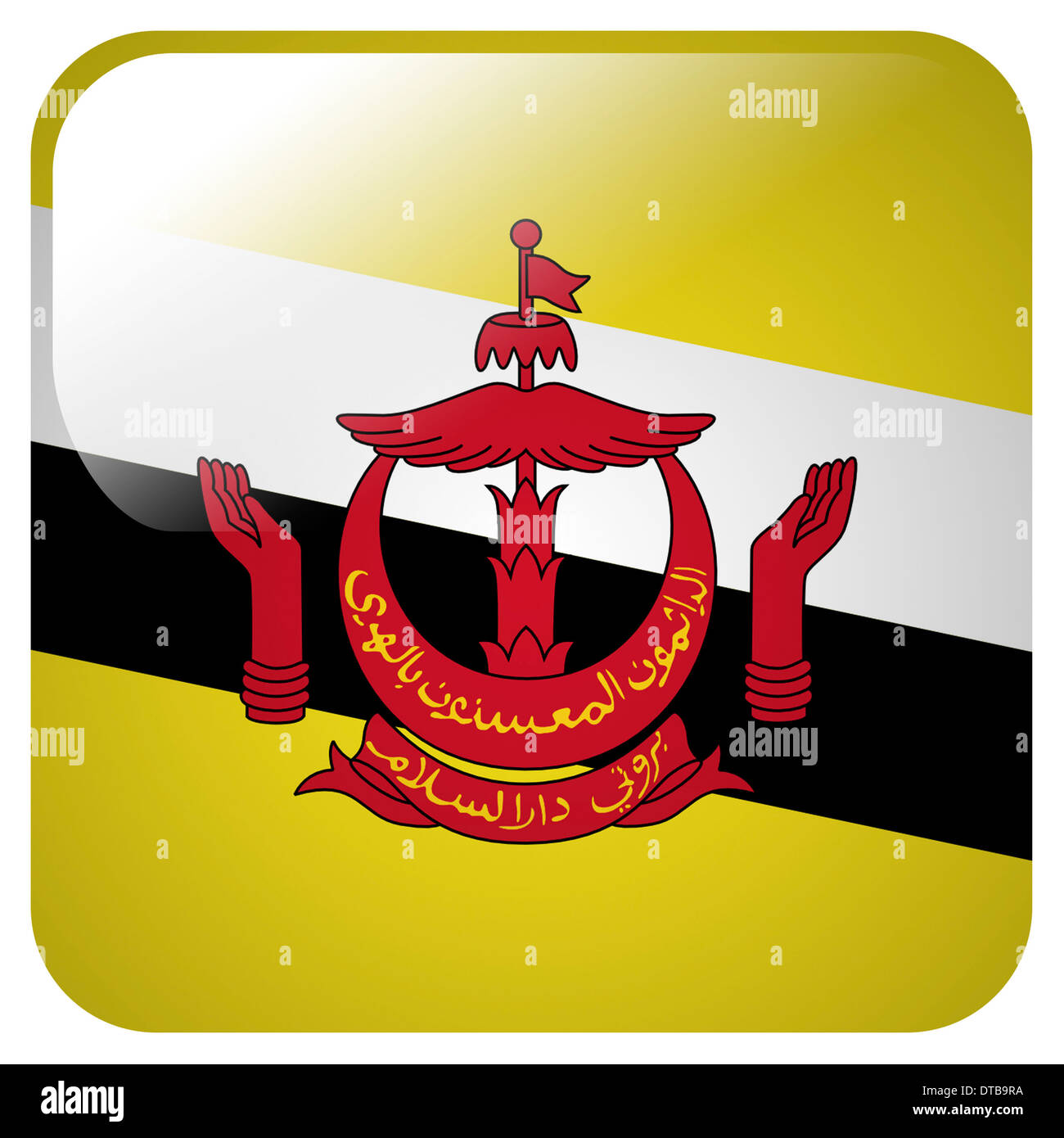 Round flag of brunei hi-res stock photography and images - Alamy