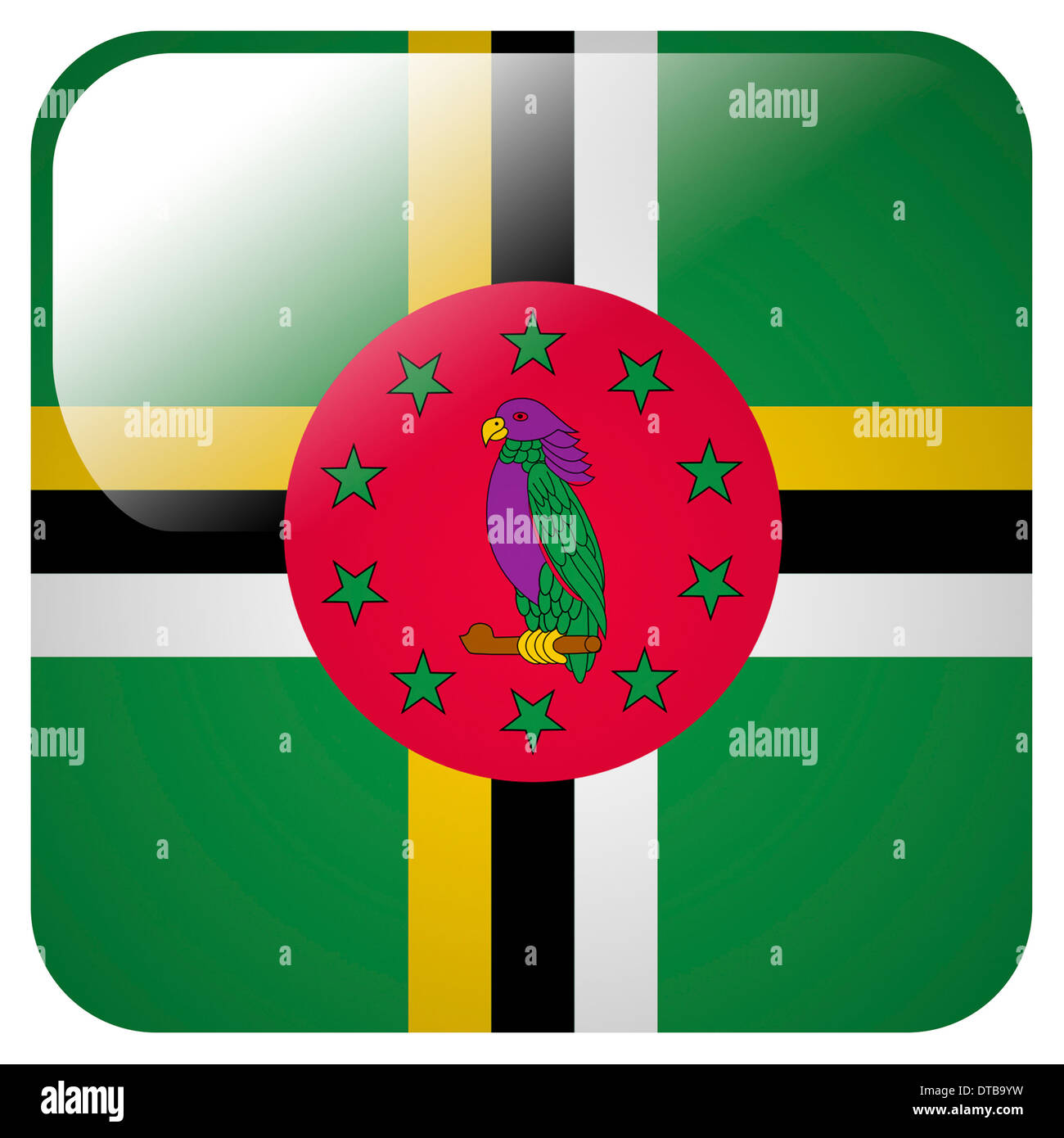 Dominica official flag Cut Out Stock Images & Pictures - Alamy