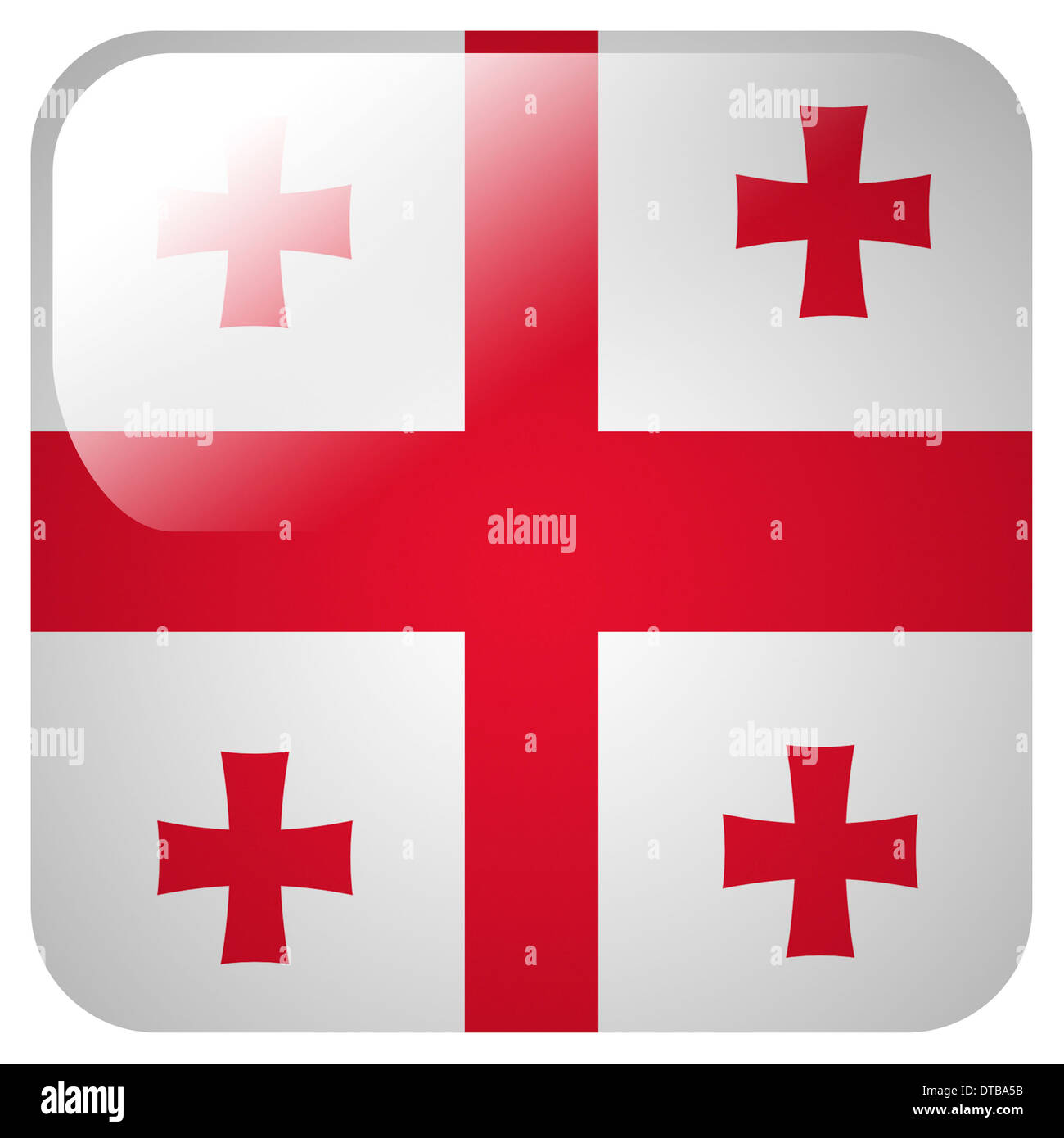 3d georgian flag Cut Out Stock Images & Pictures - Alamy