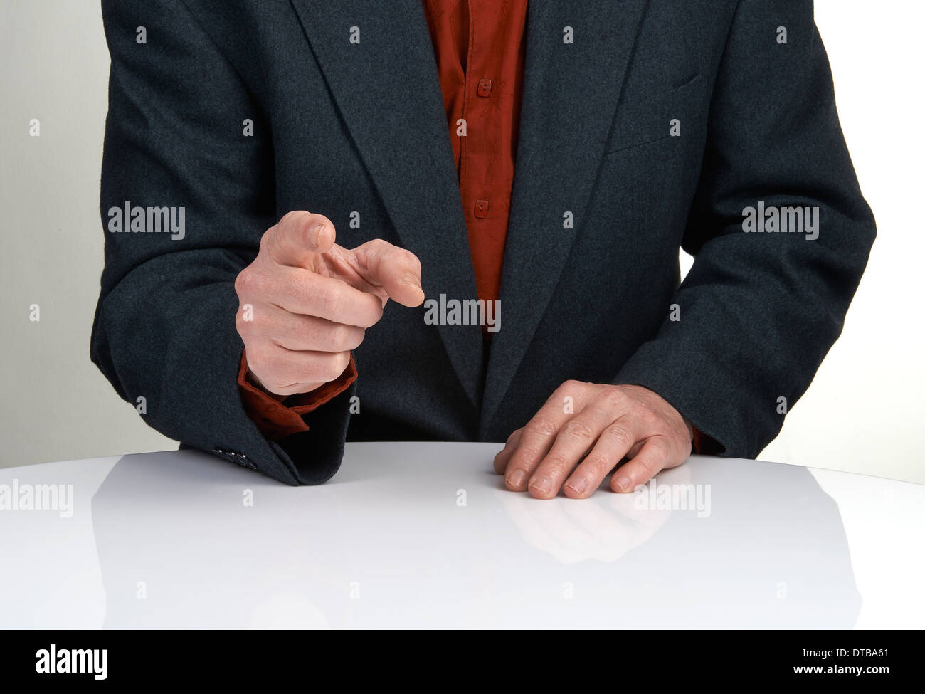 business man points his finger at you Stock Photo - Alamy