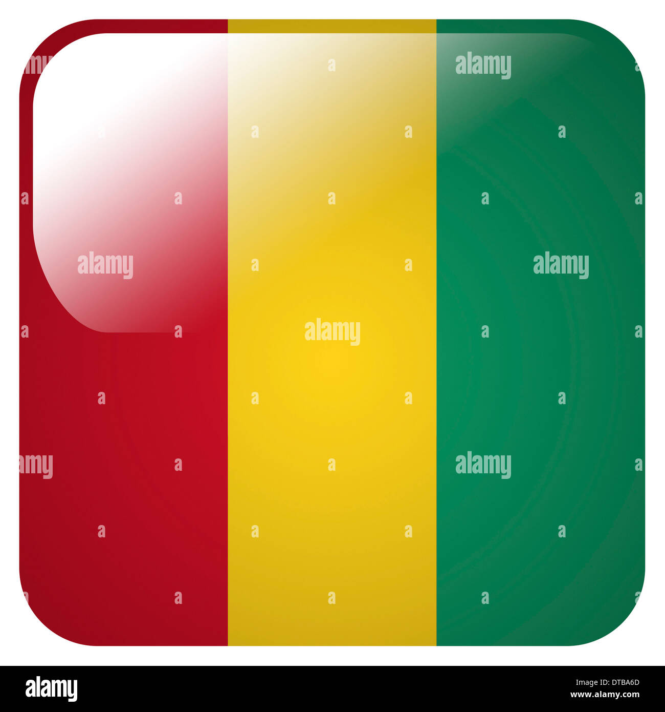 Guinea round circle flag Cut Out Stock Images & Pictures - Alamy