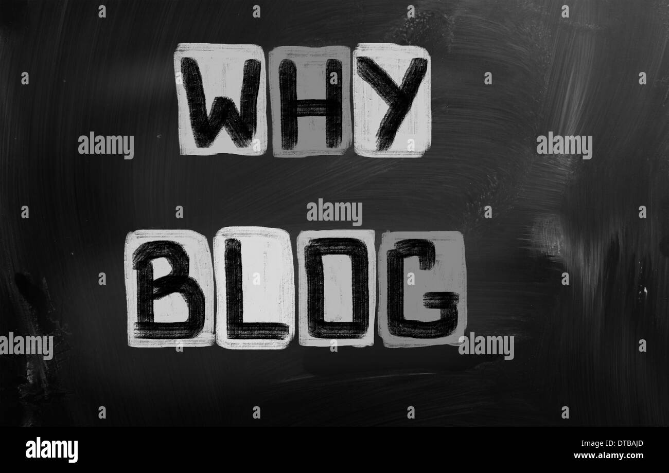 Why Blog Concept Stock Photo - Alamy