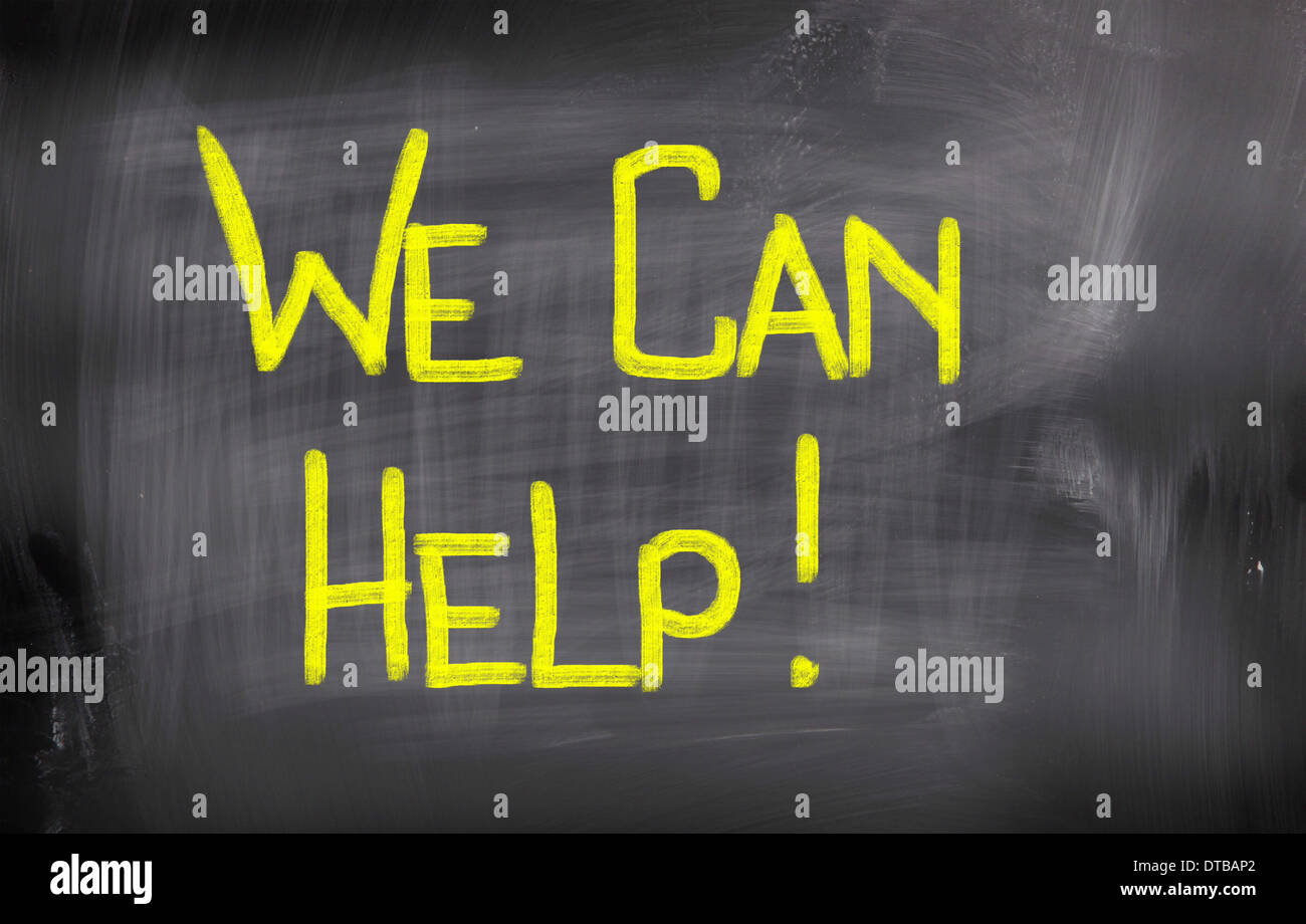 We Can Help Concept Stock Photo - Alamy