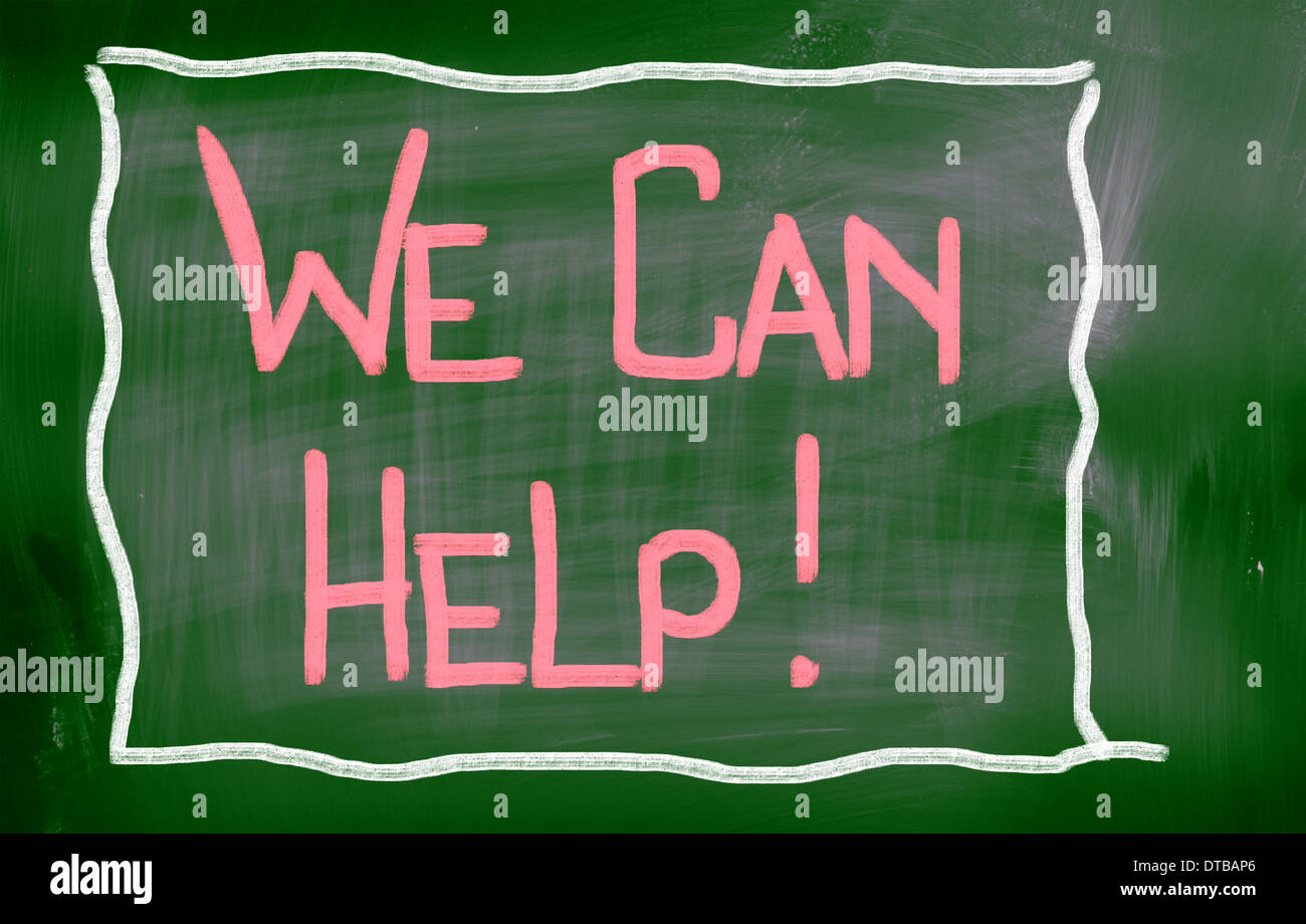 We Can Help Concept Stock Photo - Alamy