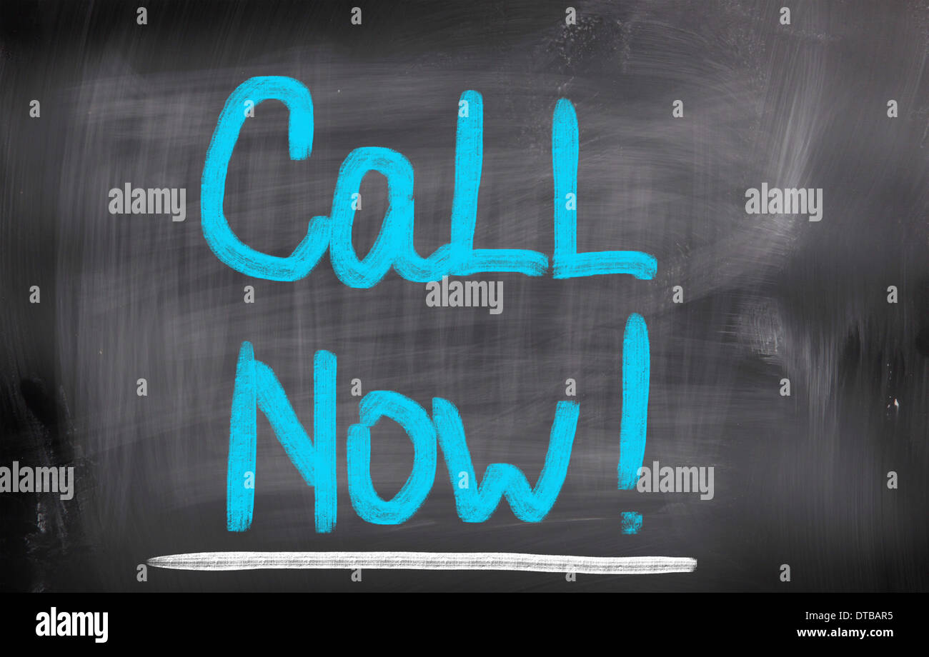 Call Now Concept Stock Photo - Alamy