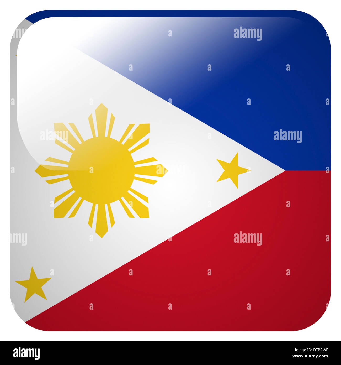Philippines flag icon round hi-res stock photography and images - Alamy