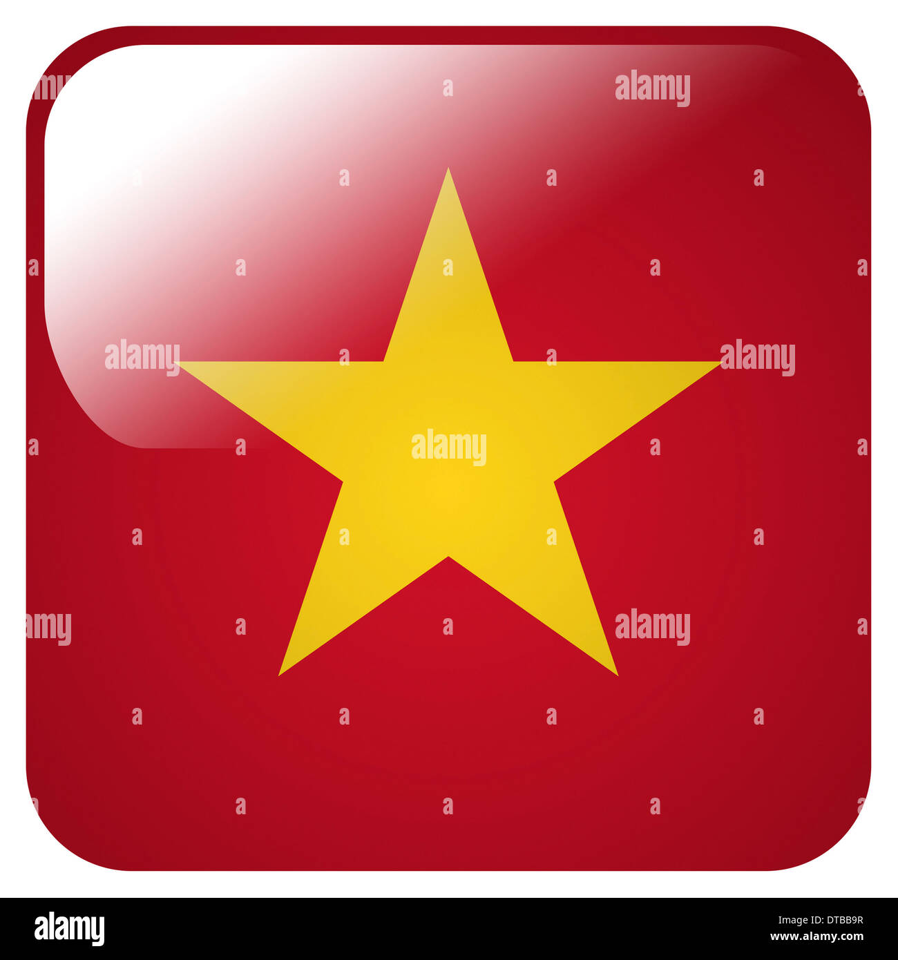 Glossy icon flag vietnam hi-res stock photography and images - Alamy