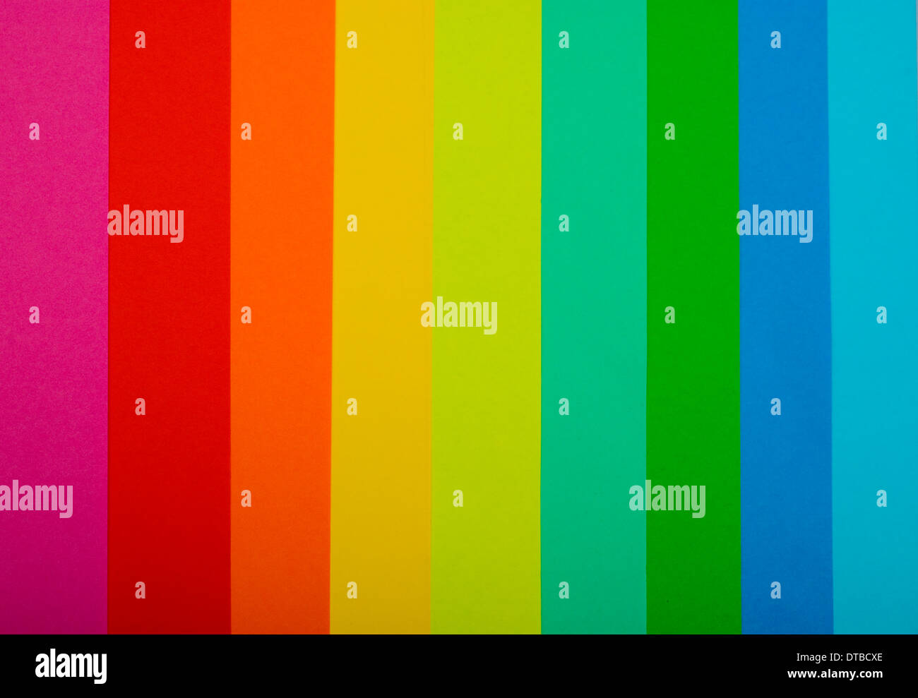 various color paper stack like a rainbow close up Stock Photo - Alamy