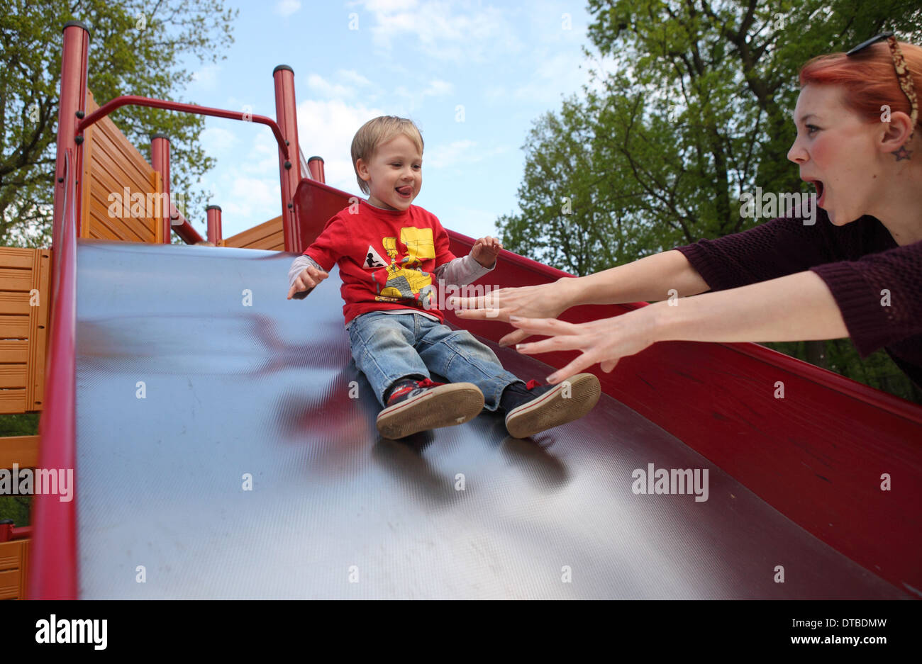 Slip and slide female hi-res stock photography and images - Alamy