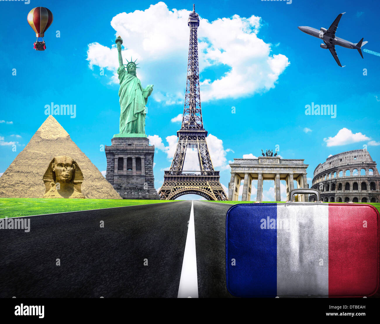 Travel the world conceptual image - Visit France Stock Photo - Alamy