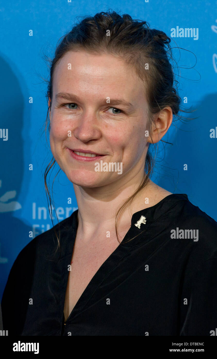 Berlin, Germany. 14th Feb, 2014. Film producer Sabine Moser poses ...