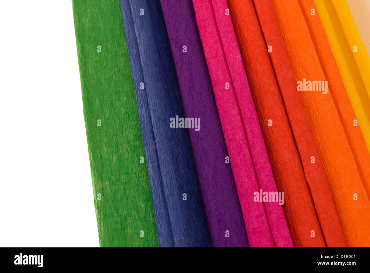 various color paper isolated on white Stock Photo - Alamy