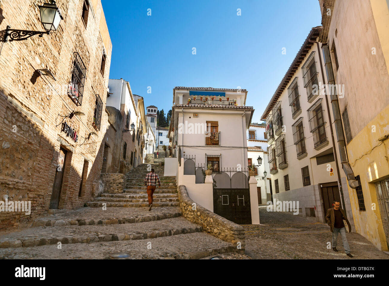 Artistic old town El Albaicin Granada Andalusia Spain Albaizin ...