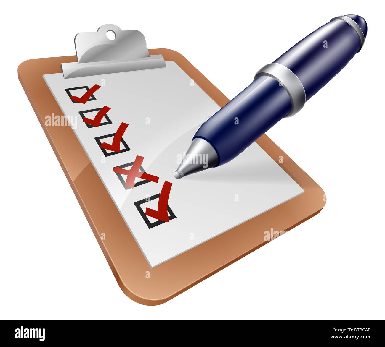 Completing application survey questionnaire hi-res stock photography ...