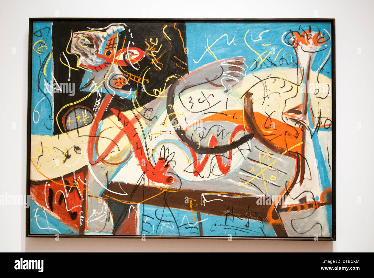 Jackson pollock painting hi-res stock photography and images - Alamy
