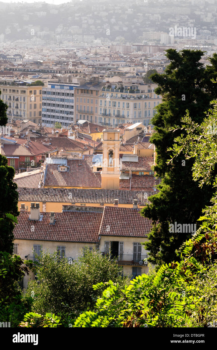 Above the rooftops of nice hi-res stock photography and images - Alamy