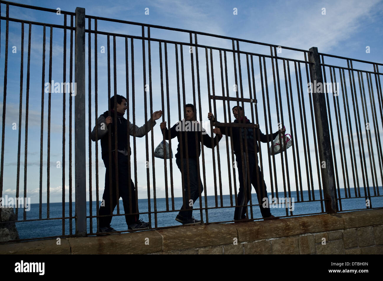 Moroccan homeless street children in Melilla, Spain. poverty kid ...