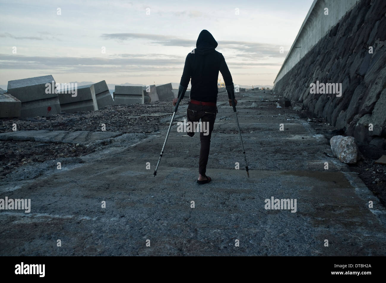 Moroccan homeless street children in Melilla, Spain. poverty kid ...