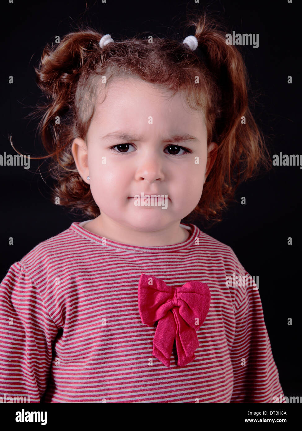 portrait of a beautiful angry girl Stock Photo - Alamy