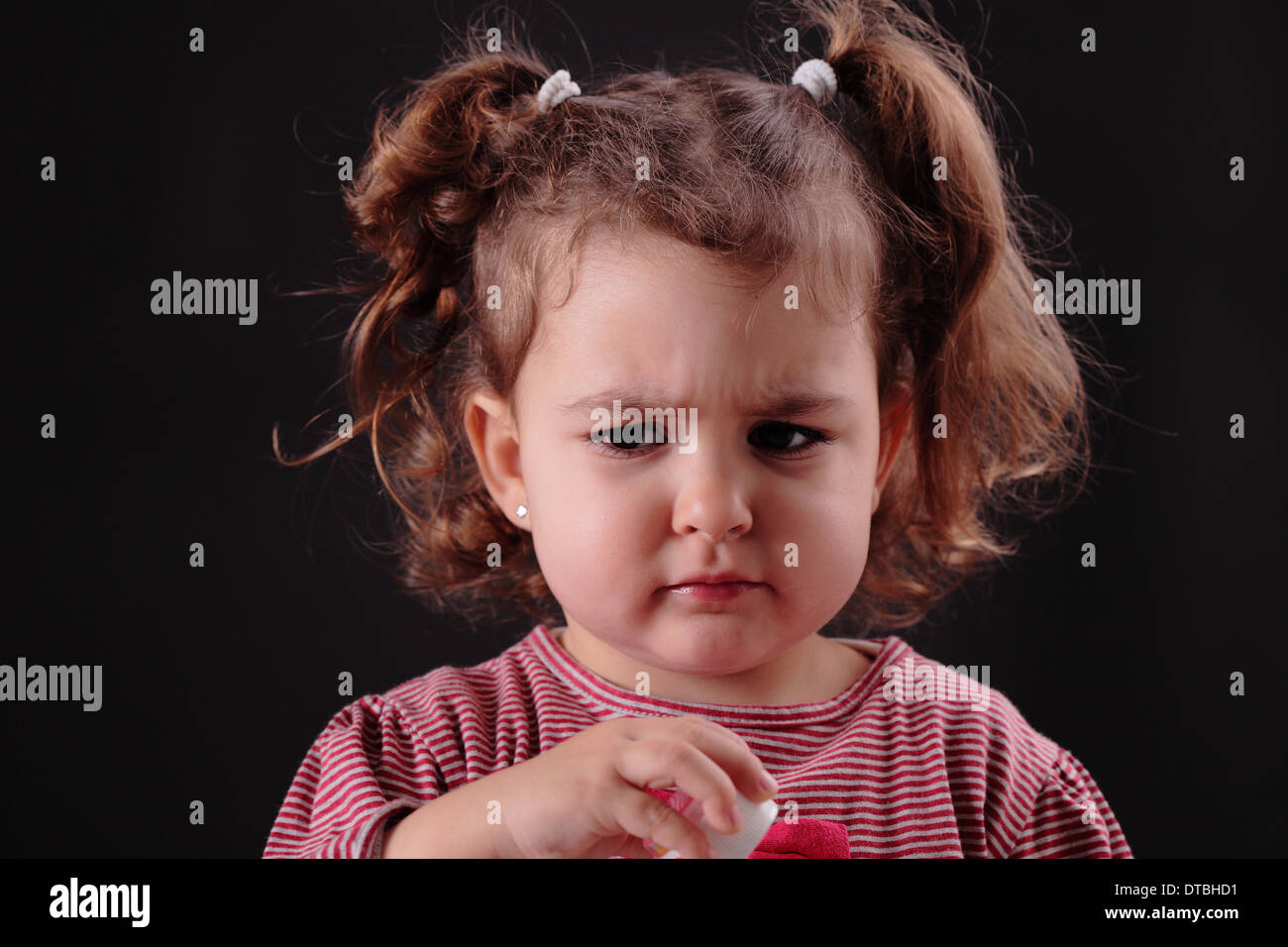 portrait of a beautiful angry girl Stock Photo - Alamy