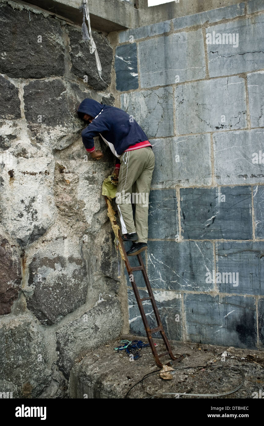 Moroccan homeless street children in Melilla, Spain. poverty kid ...