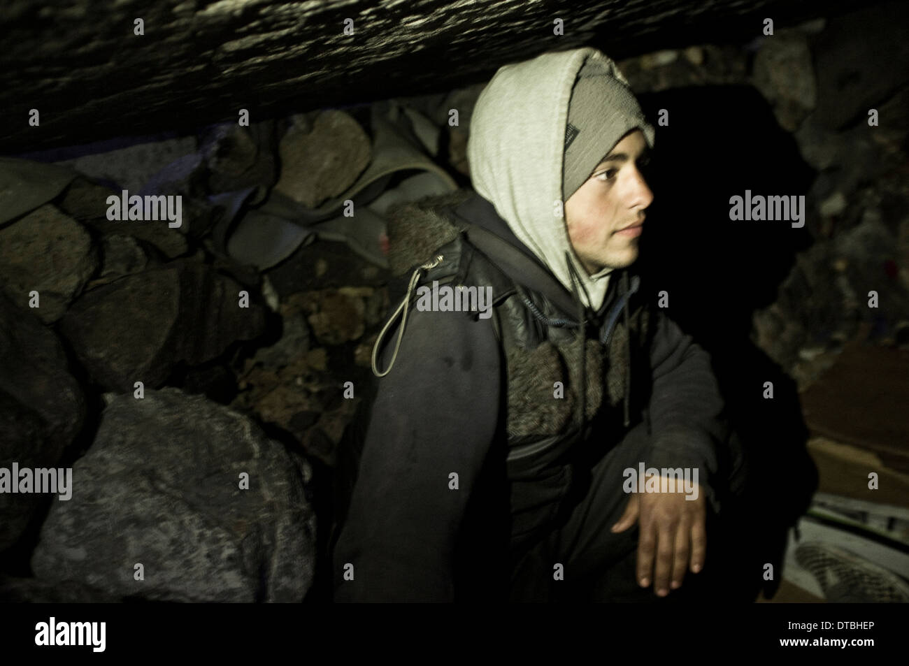 Moroccan homeless street children in Melilla, Spain. poverty kid ...