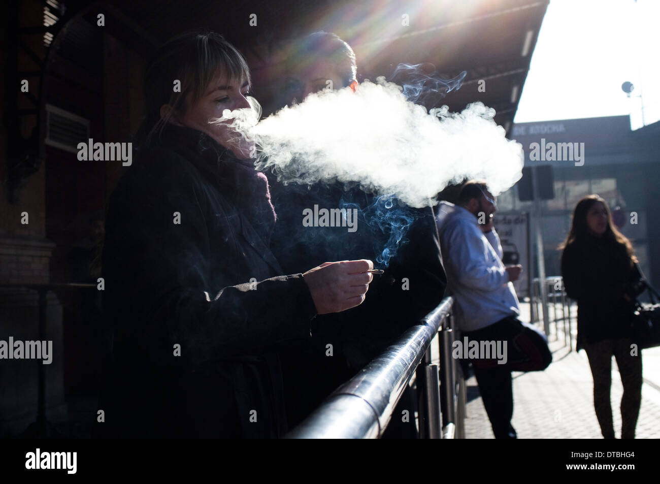 Smoking in Madrid, Spain. smoke cigarette tobacco smoker tabaco cigarro ...