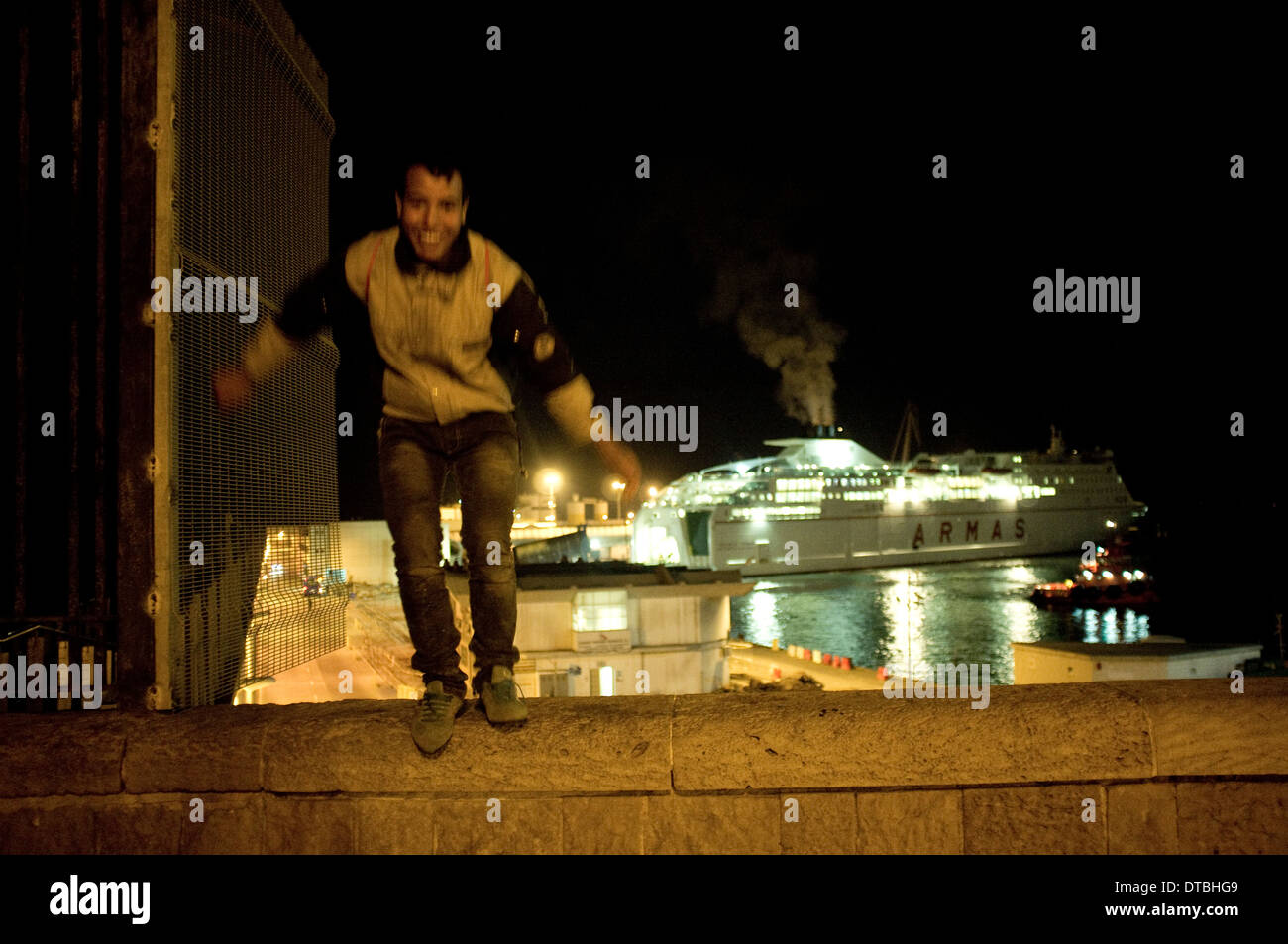 Moroccan homeless street children in Melilla, Spain. poverty kid ...