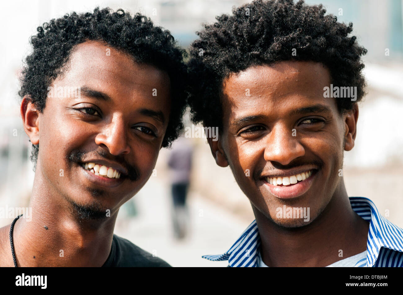 young men on Bole Road, Addis Ababa, Ethiopia Stock Photo - Alamy