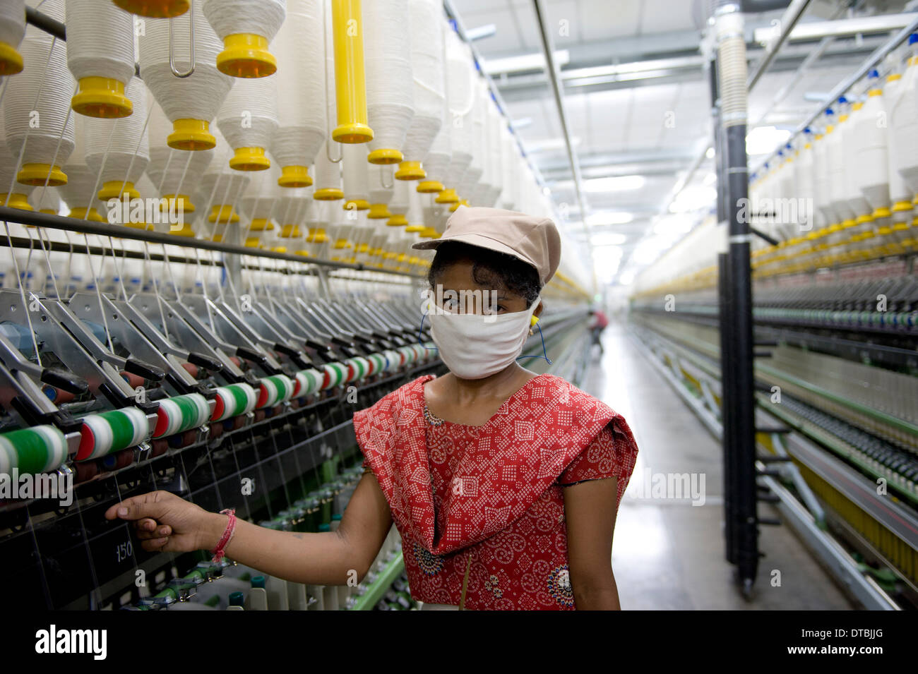 India Madhya Pradesh , Maral Overseas, spinning factory produce yarn ...