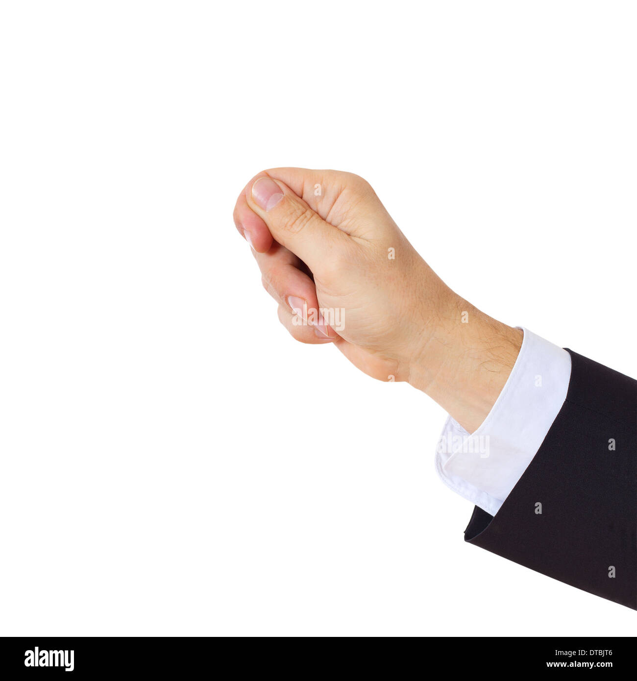 Men hand to hold coupon, business card , credit card, blank paper or ...