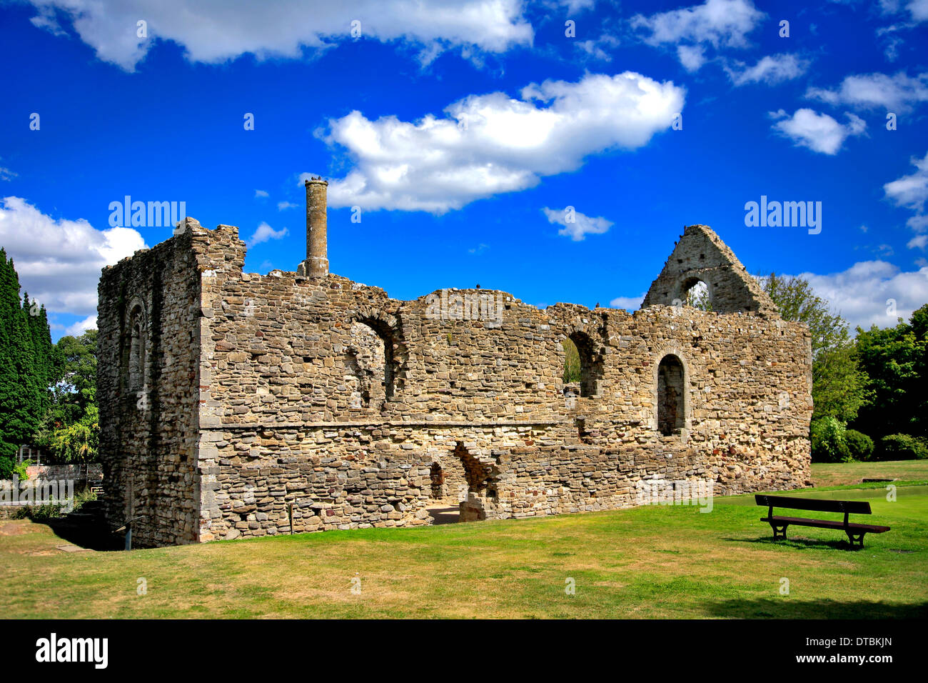 The Norman Hall in Christchurch town, Hampshire, England, UK Stock ...