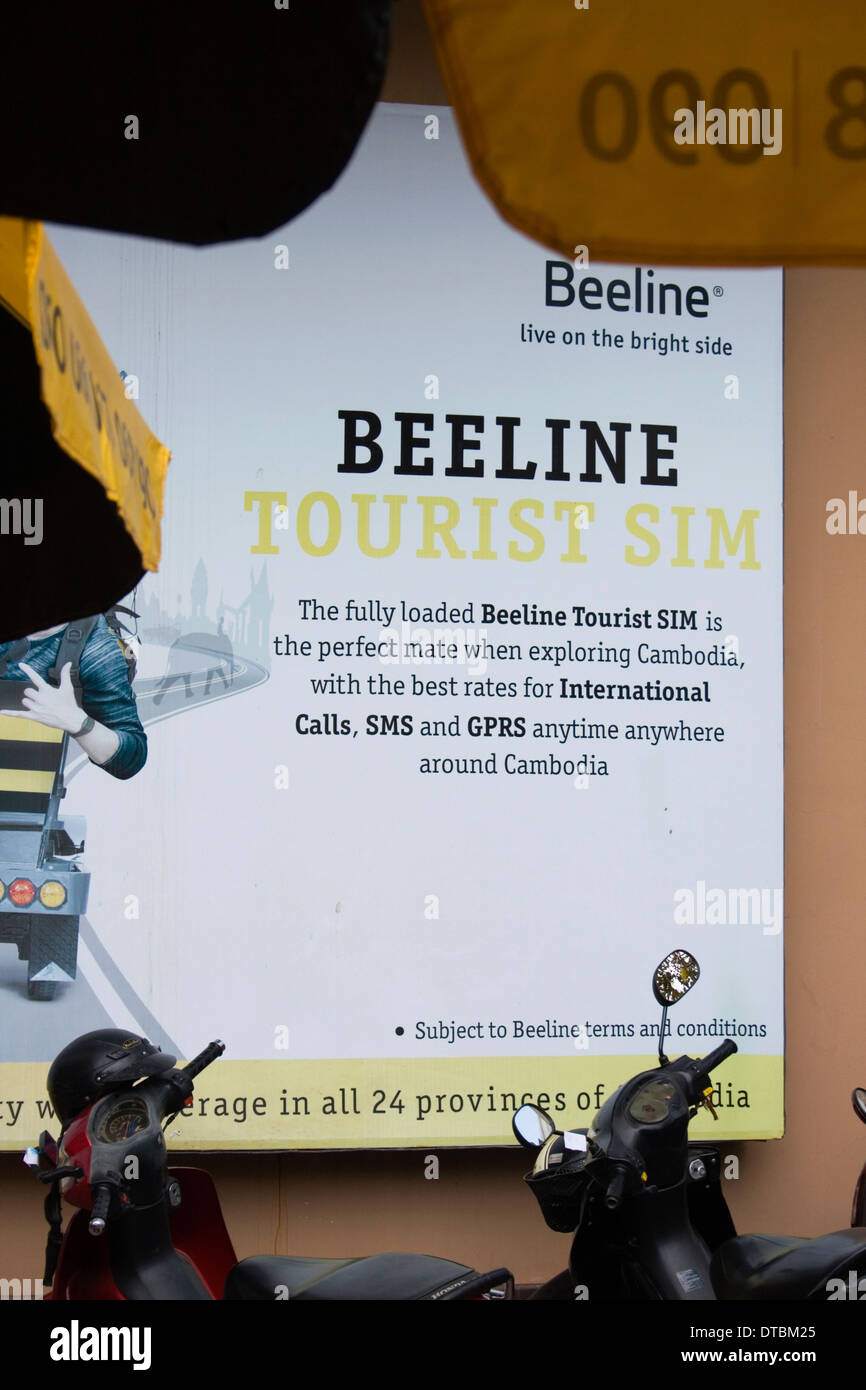 Ad on building telecom hi-res stock photography and images - Alamy