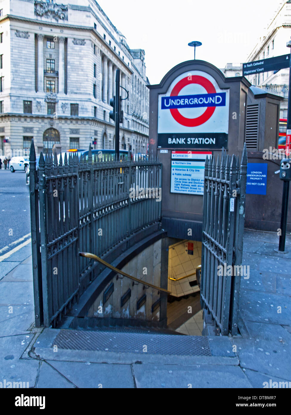 Bank Station Underground Exit London High Resolution Stock Photography ...