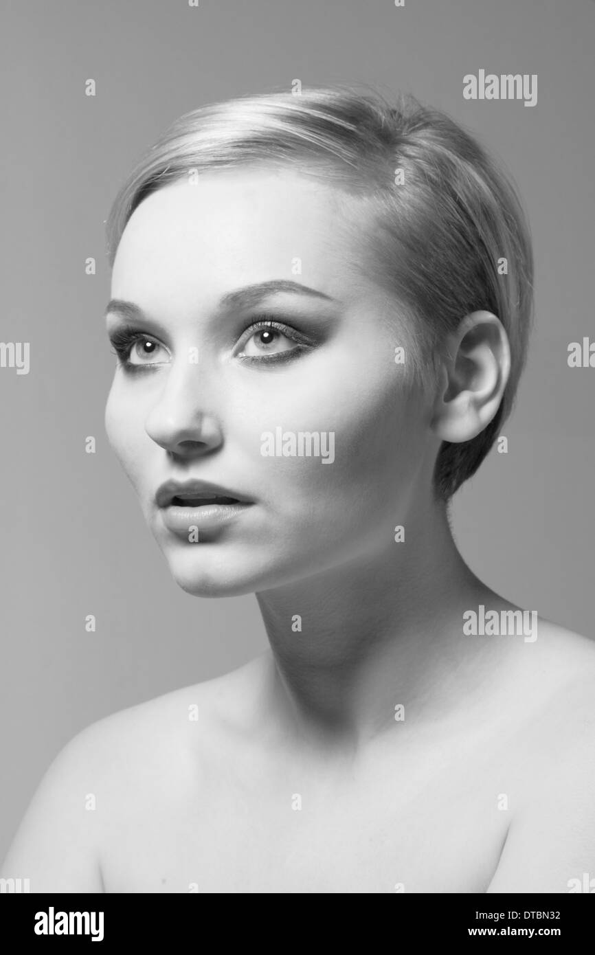 Black and white portrait hi-res stock photography and images - Alamy