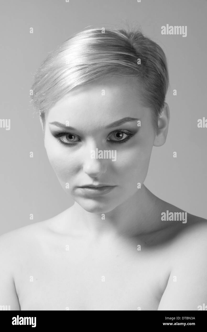 Black and white portrait hi-res stock photography and images - Alamy