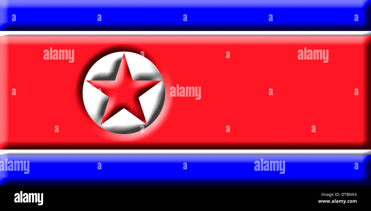 Democratic People's Republic of Korea / North Korea - national flag ...