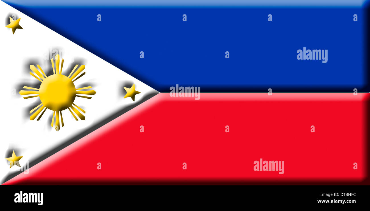 Republic of the Philippines - national flag Stock Photo - Alamy