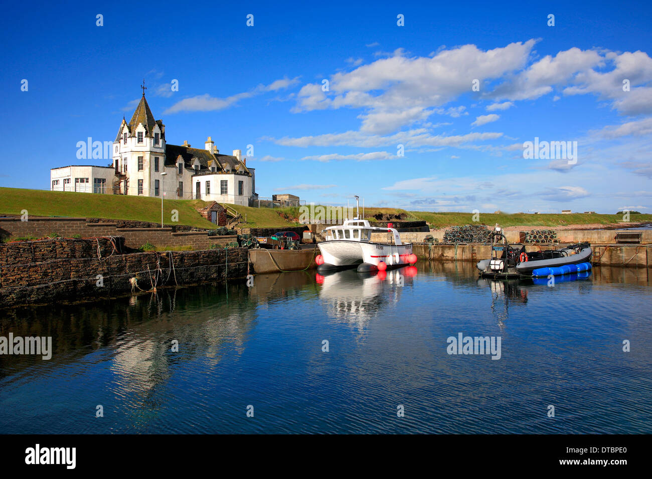 Fishing Boats John O Groats village harbour Caithness Highlands of ...