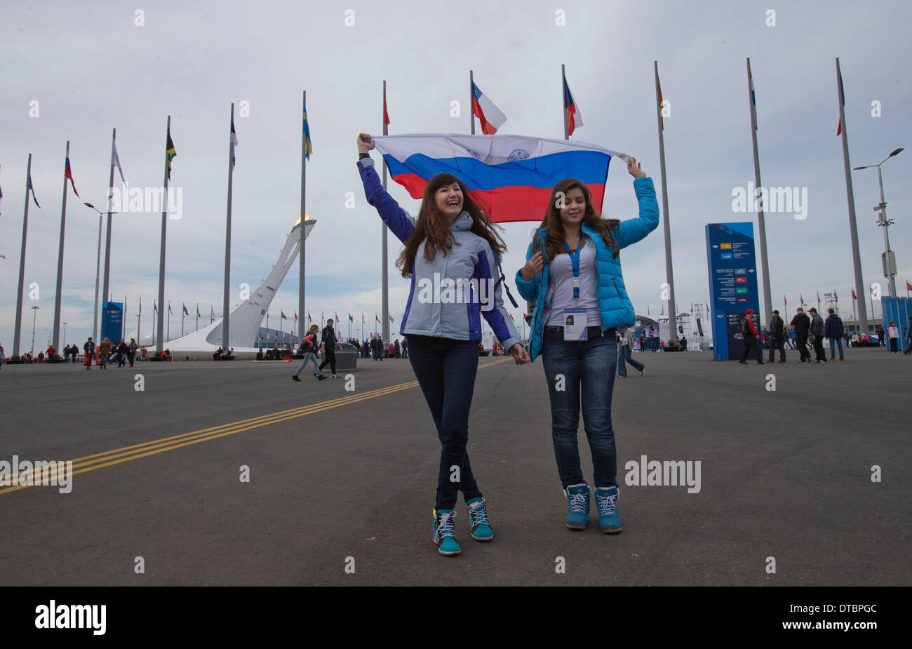 Russian winter olympics flag hi-res stock photography and images - Alamy